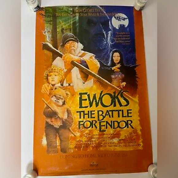 Star Wars | Art | Star Wars Ewoks Battle For Endor Movie Poster ...
